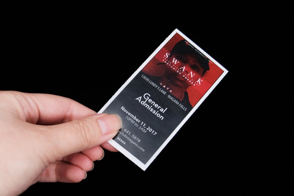 Custom Printed Admission Ticket – Small | Comtix Tickets