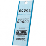 Custom Printed Coat Check Tickets | ComTix Tickets Inc.